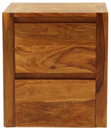 Indický nábytek - Noční stolek Gani 45x50x40 z indického masivu palisandr Only stain