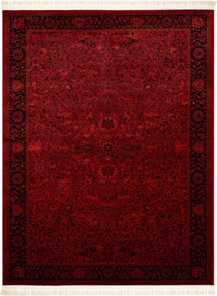 Dywany Łuszczów, Kusový koberec Orient 5125 vínový, 200x290, červená, kancelář