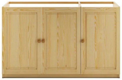 Drewmax KW111 - Kuchyňská skříňka z masivní borovice 120x50x80cm - Olše