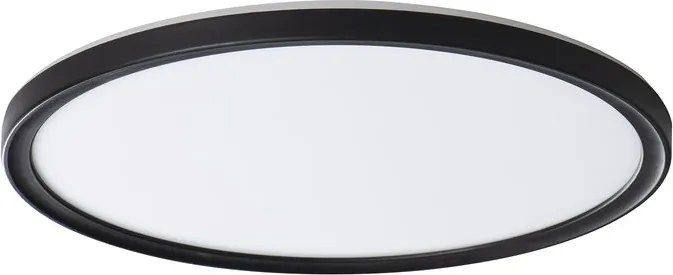 KANLUX KANLUX, AZPO stropní LED svítilna, průměr 290mm, 18,5W, 3000/4000/6000K, IP54, černá mat, 31515