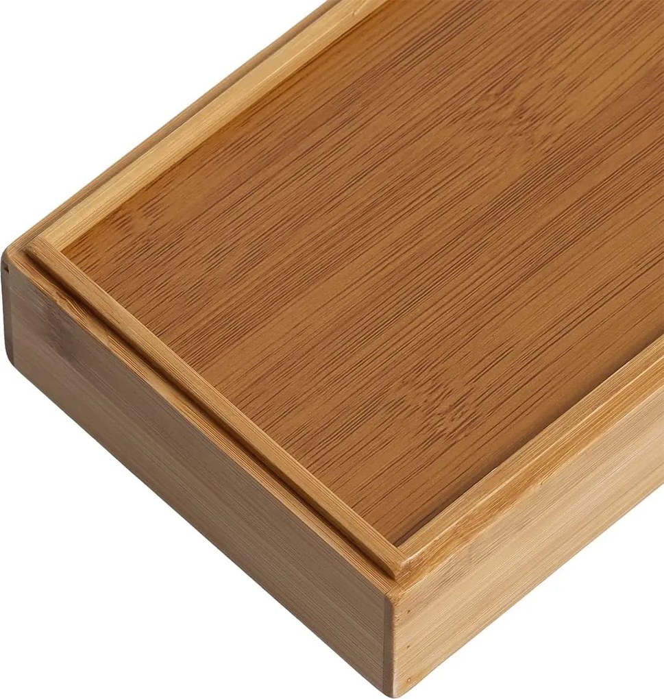 Zeller Present Úložný box, organizér do šuplíku, bambusová sada 2ks (14,5×11×10)