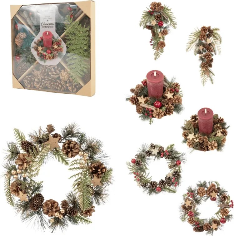 Kreativní sada DIY CHRISTMAS pro výrobu věnců a dekorací - různé varianty