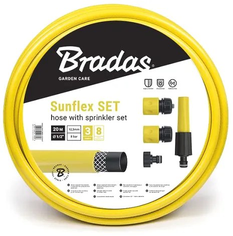 Hadice zahradní SUNFLEX SET 20m