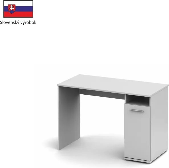 PC stůl v jednoduchém moderním provedení bílá Singa 21