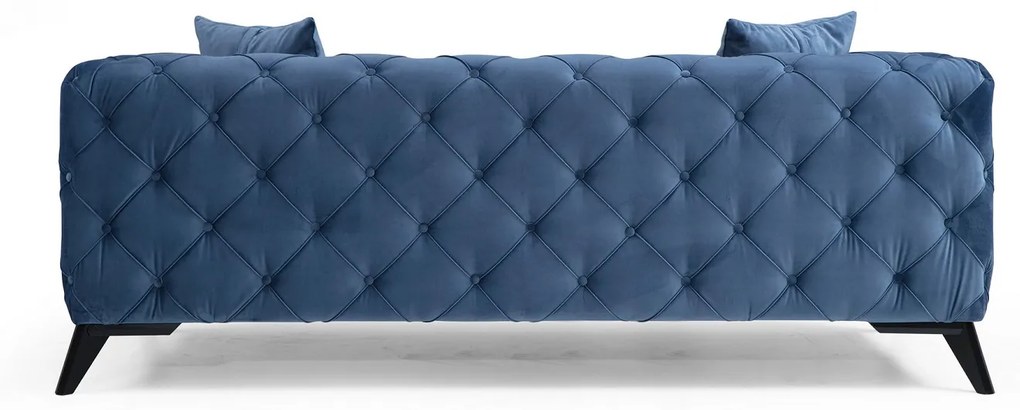Designová sedačka Rococo 197 cm modrá