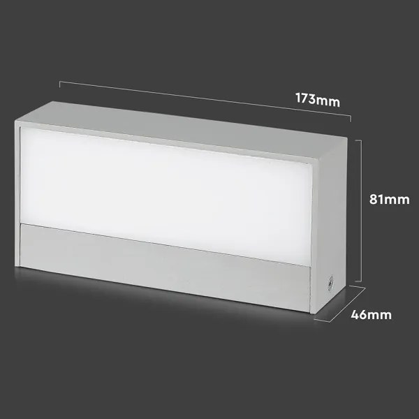 LED Venkovní nástěnné svítidlo LED/9W/230V 6400K IP65