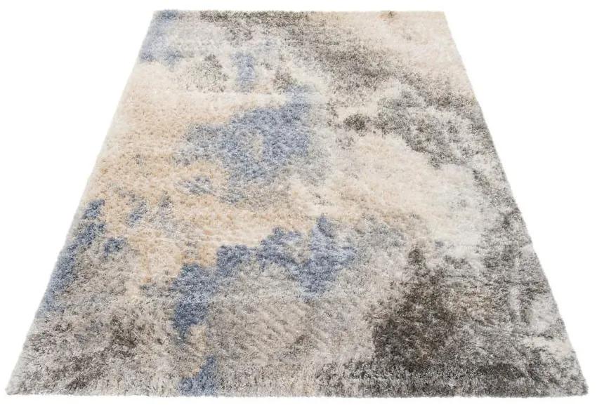Kusový koberec shaggy Zeheb krémově šedý 80x150cm