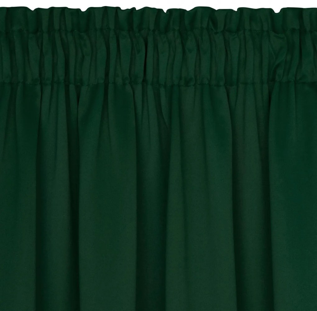 ZATEMŇOVACÍ ZÁVĚS NA PÁSCE PARISA 135X270 CM TMAVĚZELENÁ