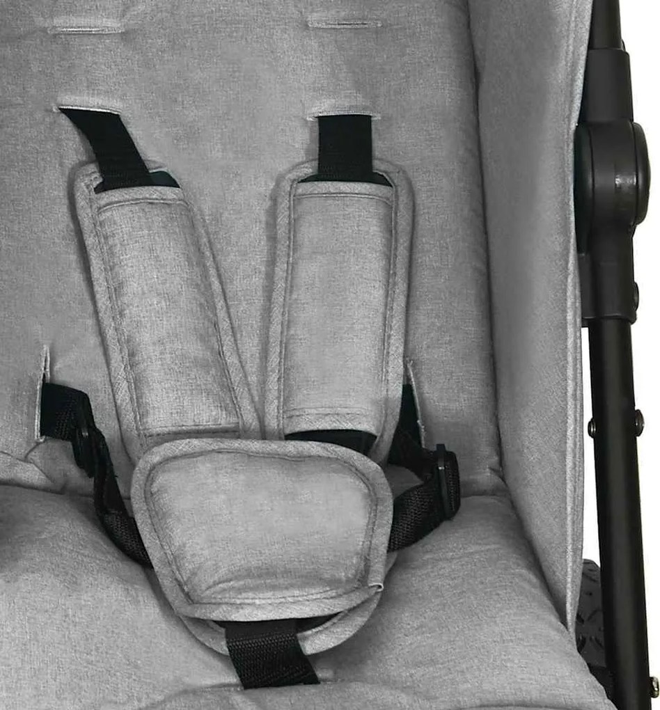 vidaXL Dvojitý kočárek ocel [10235] Barva: taupe