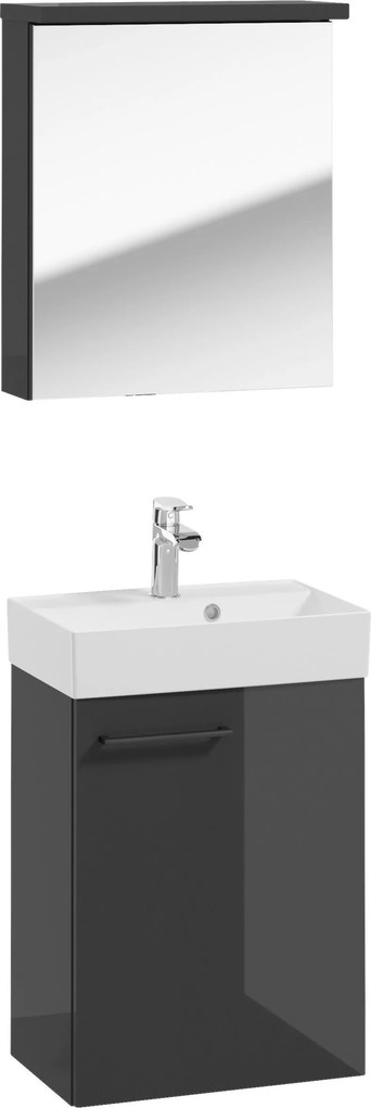 XXXLutz KOUPELNA PRO HOSTY, antracitová, 50 cm MID.YOU - Online Only koupelnové sety - 000838003702