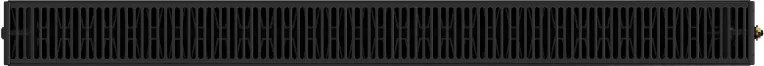 Mexen, Plochý panelový radiátor Mexen CVF22 600 x 900 mm, spodní připojení, 1424 W, černý - W622F-060-090-70