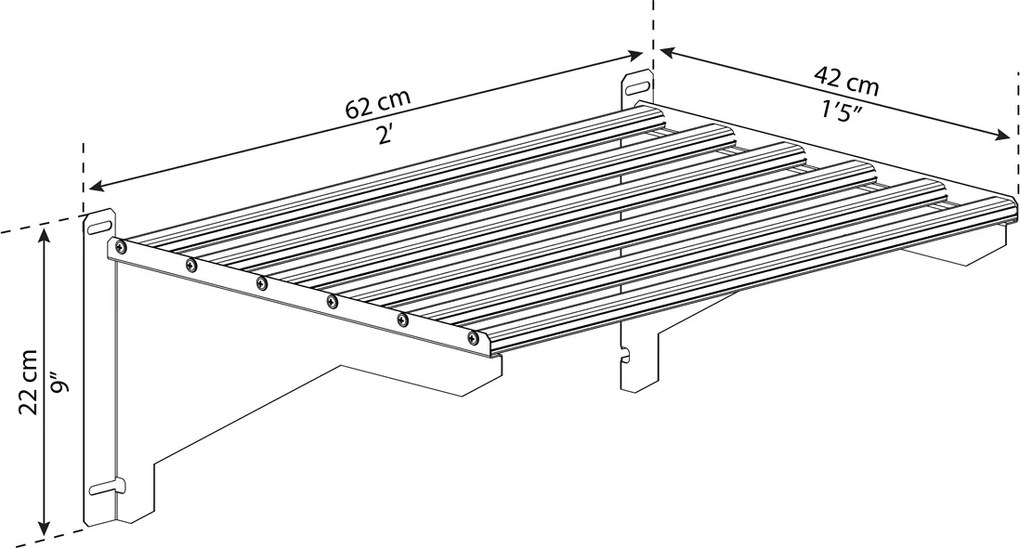 Palram - Canopia - kovová police