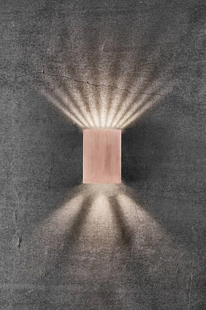 NOR 2019041030 Venkovní nástěnné svítidlo Fold 10 2x3,5W LED měď čirá - NORDLUX