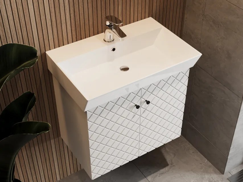 Kingsbath / Lavedo Tessera White 60 koupelnová skříňka s umyvadlem