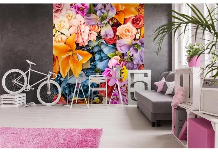DIMEX | Vliesová fototapeta na zeď Sušené květiny MS-3-0143 | 225 x 250 cm | vícebarevná