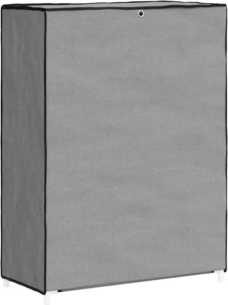 Botník šedý 60 x 28 x 90 cm textil 337262