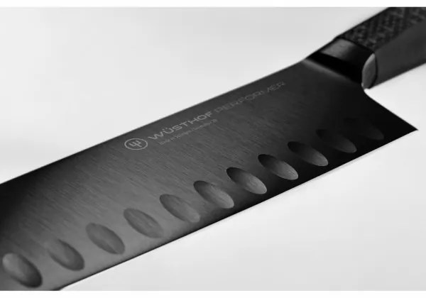 Wüsthof - Kuchyňský nůž santoku PERFORMER 17 cm černá