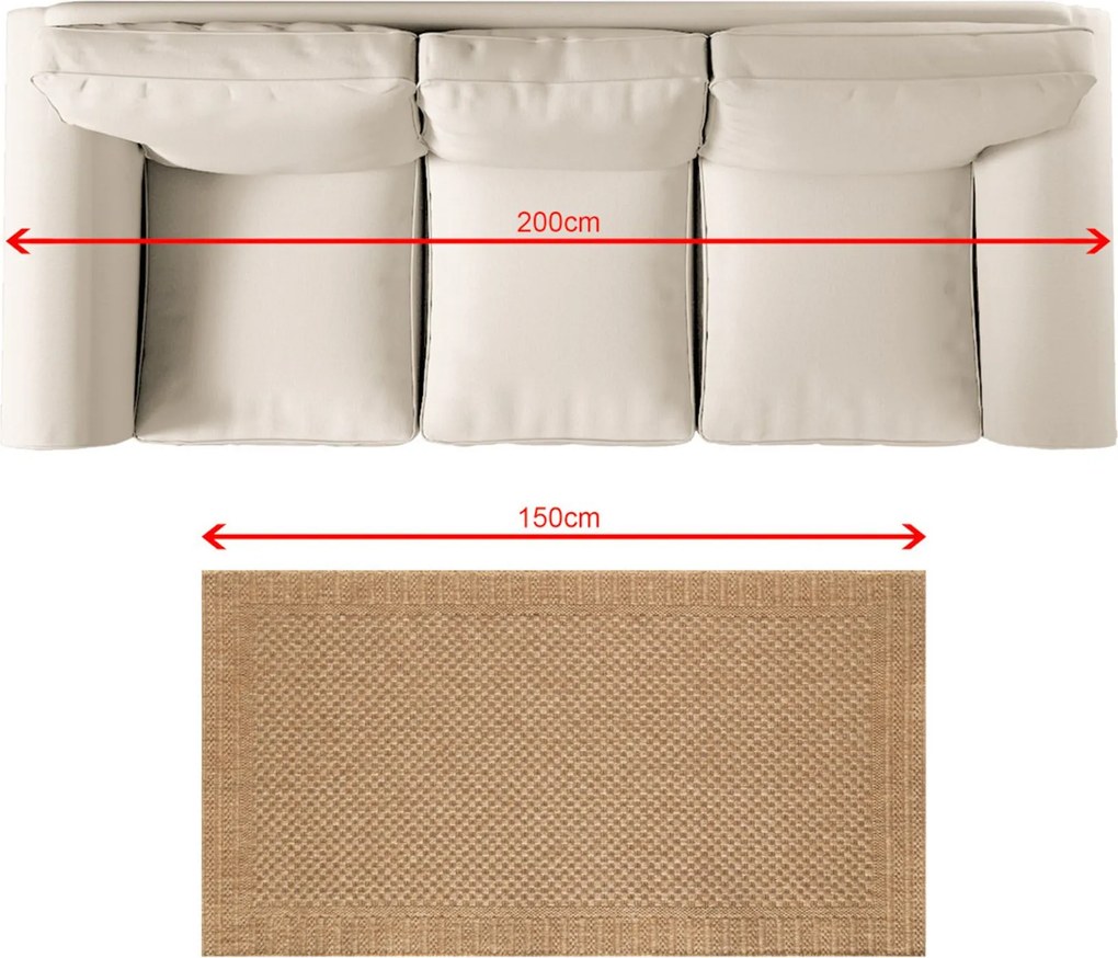 Koberec Corton camel 80x150 cm