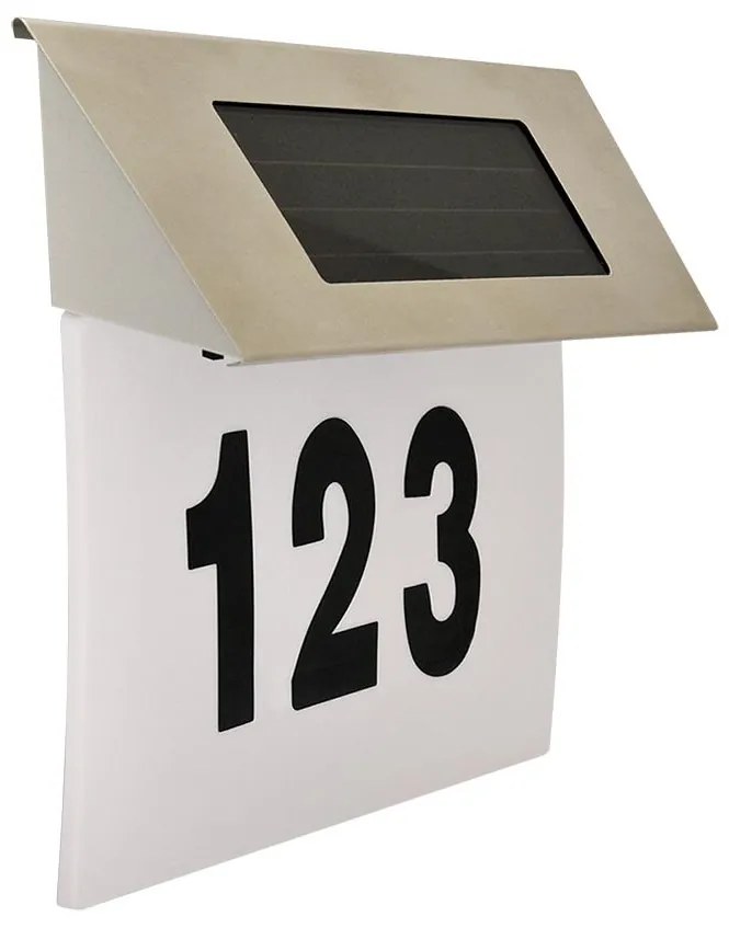 Polux LED Solární domovní číslo 1,2V IP44 SA0728