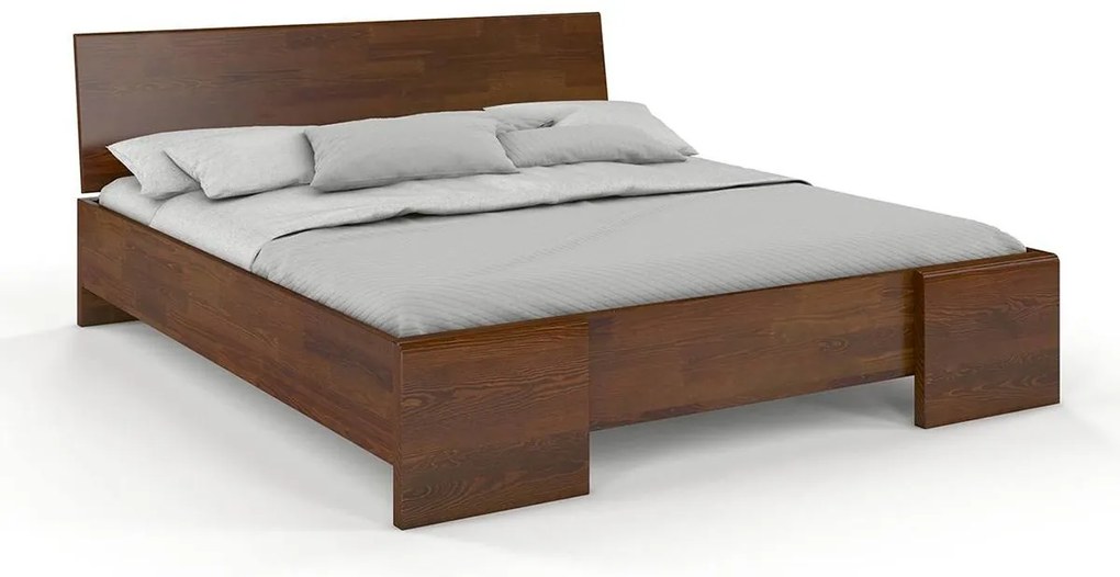 Zvýšená postel Hessler - borovice   , Borovice přírodní, 160x200 cm