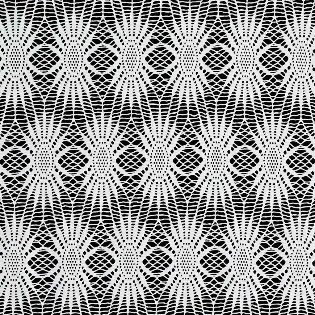 ZÁCLONA NA KROUŽCÍCH ROZI 140X250 CM BÍLÁ