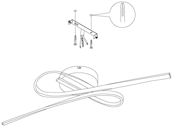 Eglo 99323 - LED Stropní svítidlo SELVINA LED/21W/230V