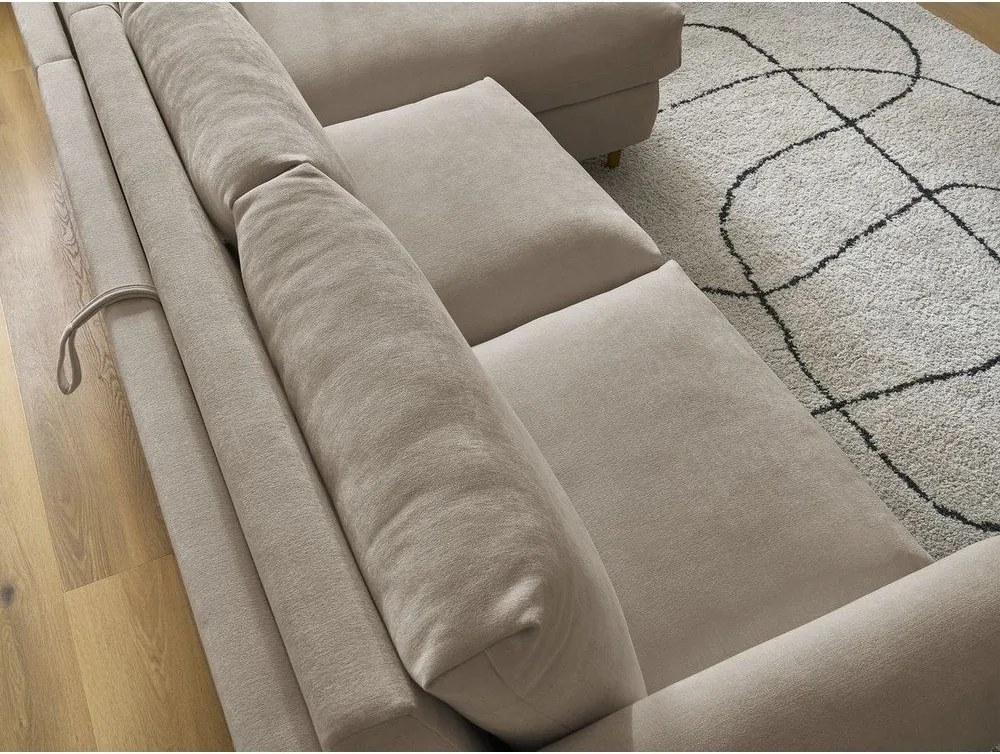 Taupe rohová pohovka Nouveau Cocoone – Bobochic Paris