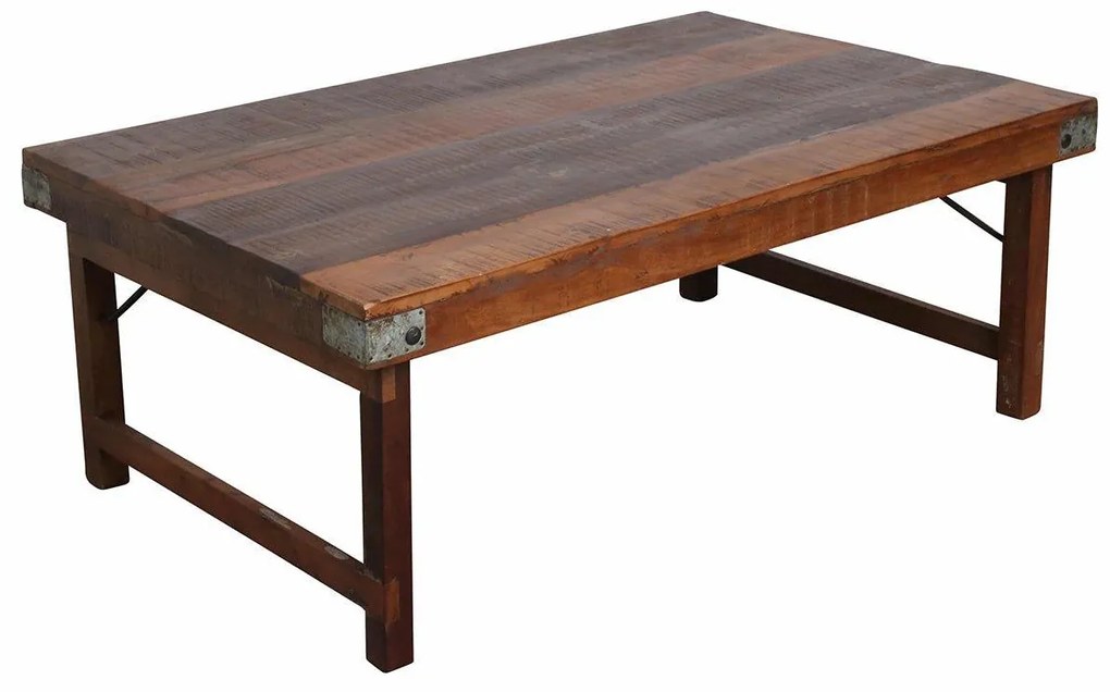 Rustikální dřevěný konferenční stolek 120cm