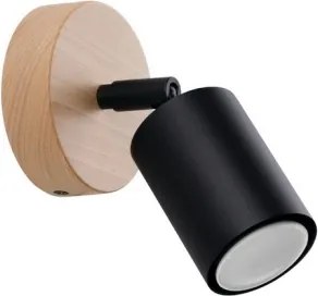 Nástěnné svítidlo SOLLUX VERDO černé GU10 1x10W bez žárovky SL.1290