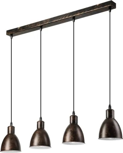 BRILAGI - LED Lustr na lanku RIDDY 4xE27/60W/230V měděná/patina