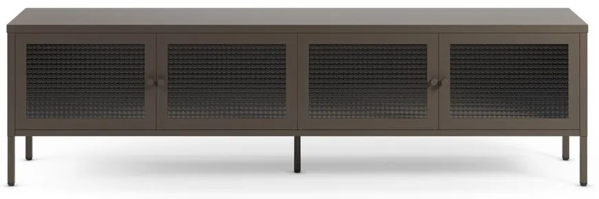 Šedý kovový TV stolek 160x50x35 cm Layna – Marckeric