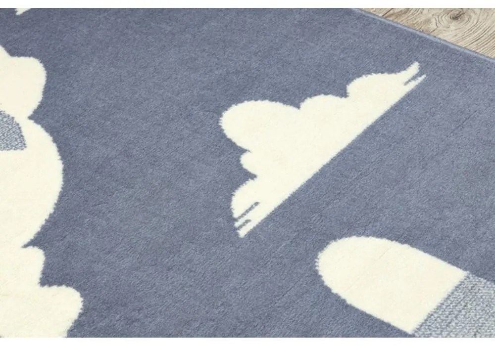 Dětský kusový koberec PP Tučňák šedý 200x300cm