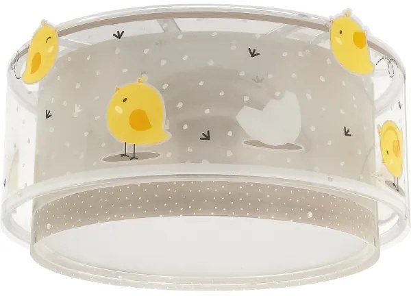 Dalber 76876 - Dětské stropní svítidlo BABY CHICK 2xE27/15W/230V