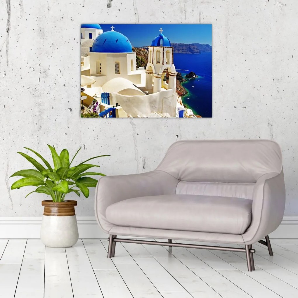 Obraz - Santorini, Řecko (70x50 cm)