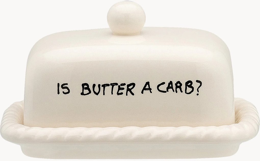 Ručně vyrobená máselnička Is Butter a Carb