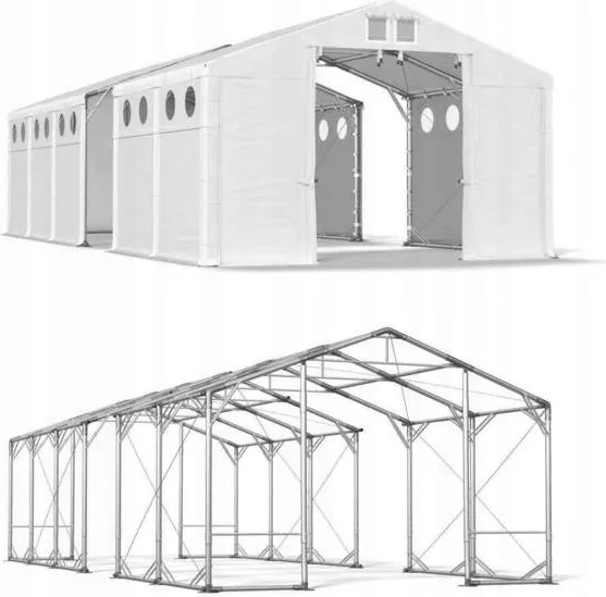 Výstavní stany 6x18 m [3 m] Pavilony Das 580 Pp