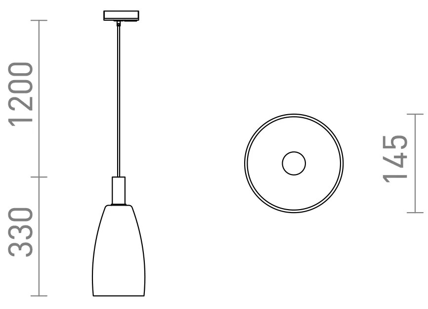 Rendl R13963 závěsné svítidlo BELLINI L E14 pro jednookruhovou lištu, bílá, čiré sklo, 230V, E14, 33cm