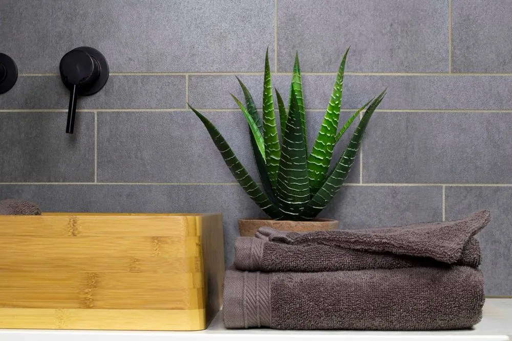 The One Towelling® Ručník Organic 50x100 - Antracit | 50 x 100 cm