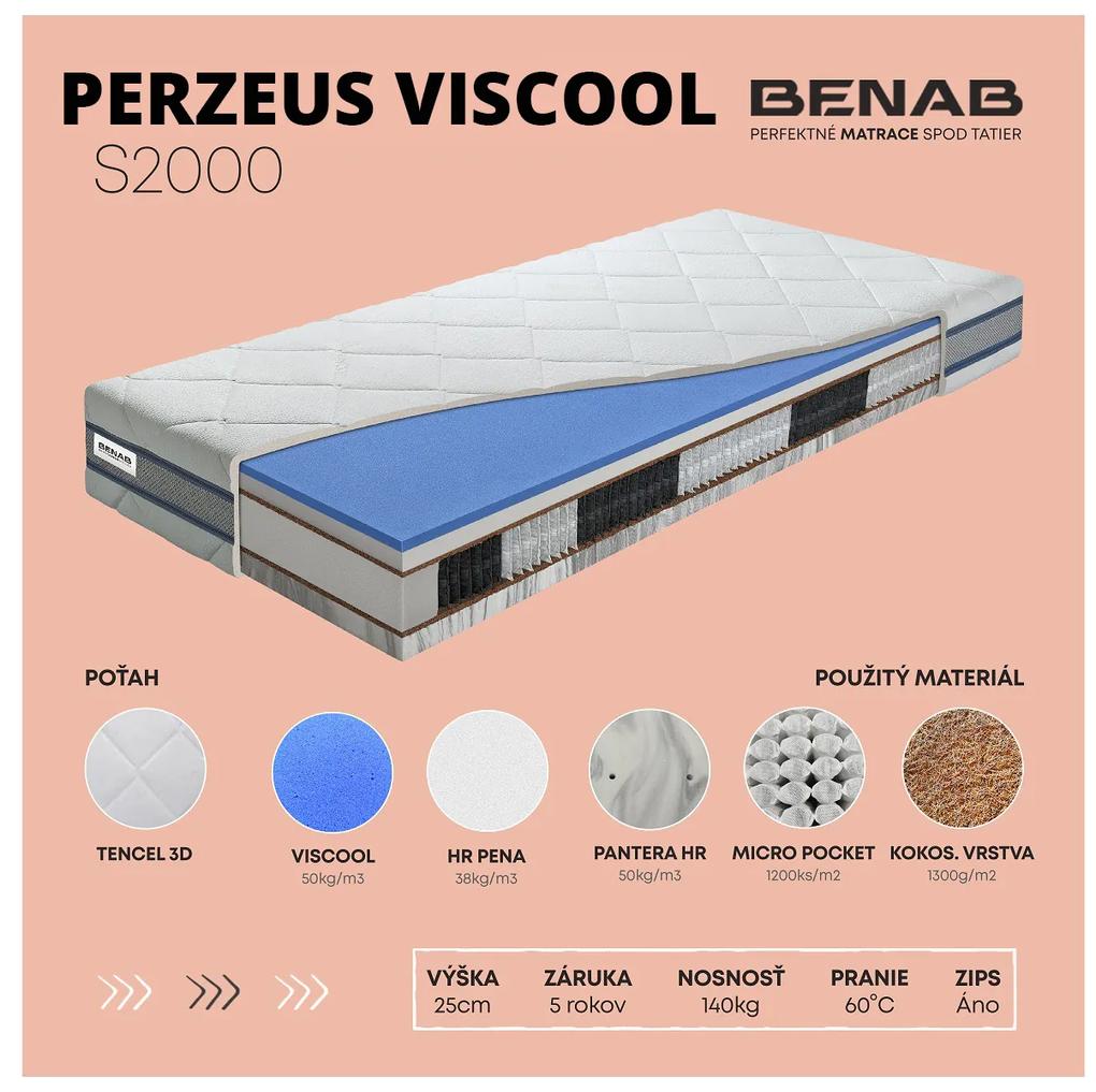Taštičková matrace Benab Perzeus Viscool S2000 195x90 cm (T3/T5). 763565