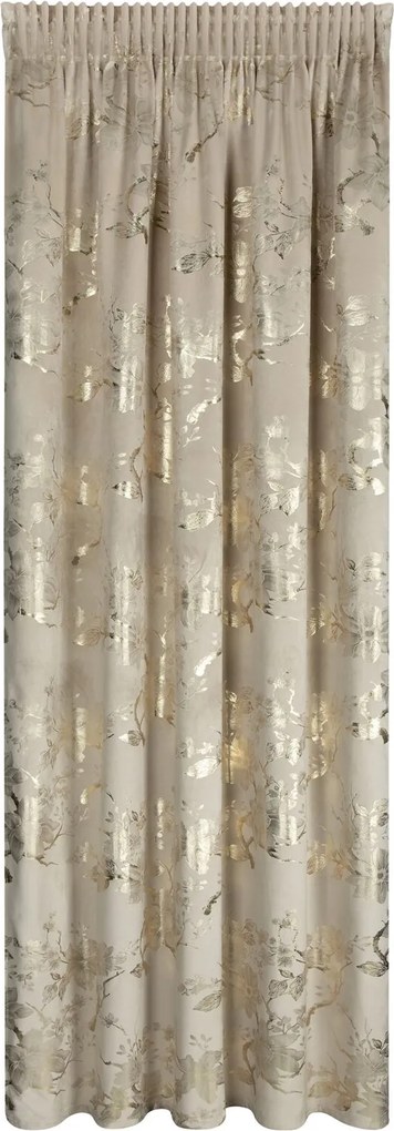ZATEMŇOVACÍ ZÁVĚS NA PÁSCE CELIA 140X270 CM VZOROVANÁ