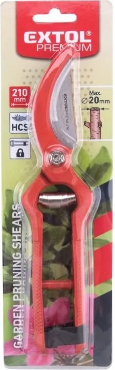 Nůžky zahradnické celokovové 210 mm EXTOL PREMIUM
