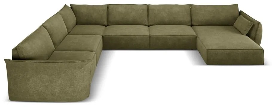 Zelená rohová pohovka (levý roh) Vanda – Mazzini Sofas