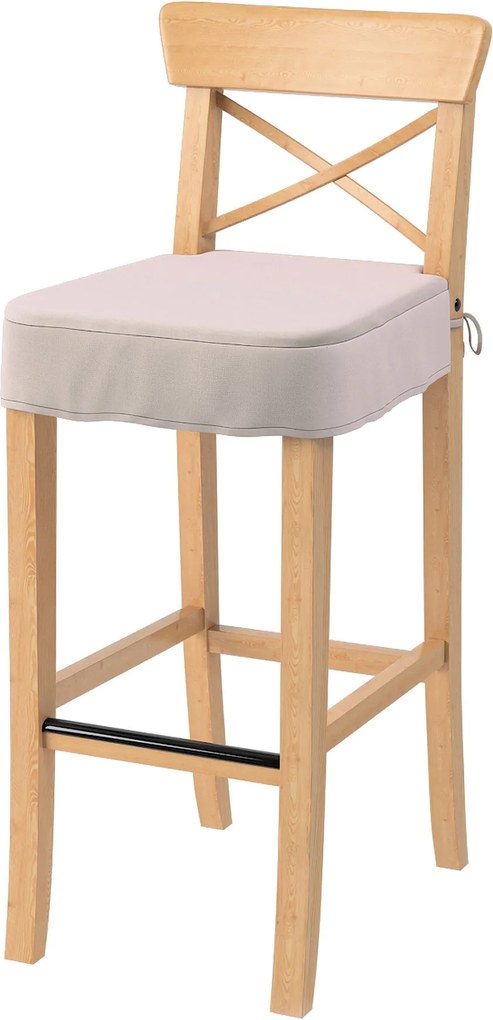 Sedák na židli IKEA Ingolf - barová barva béžová látka sametová
