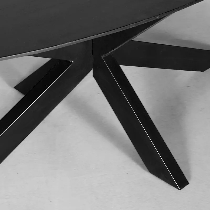 LABEL51 Jídelní stůl Zion - černé - mangové dřevo