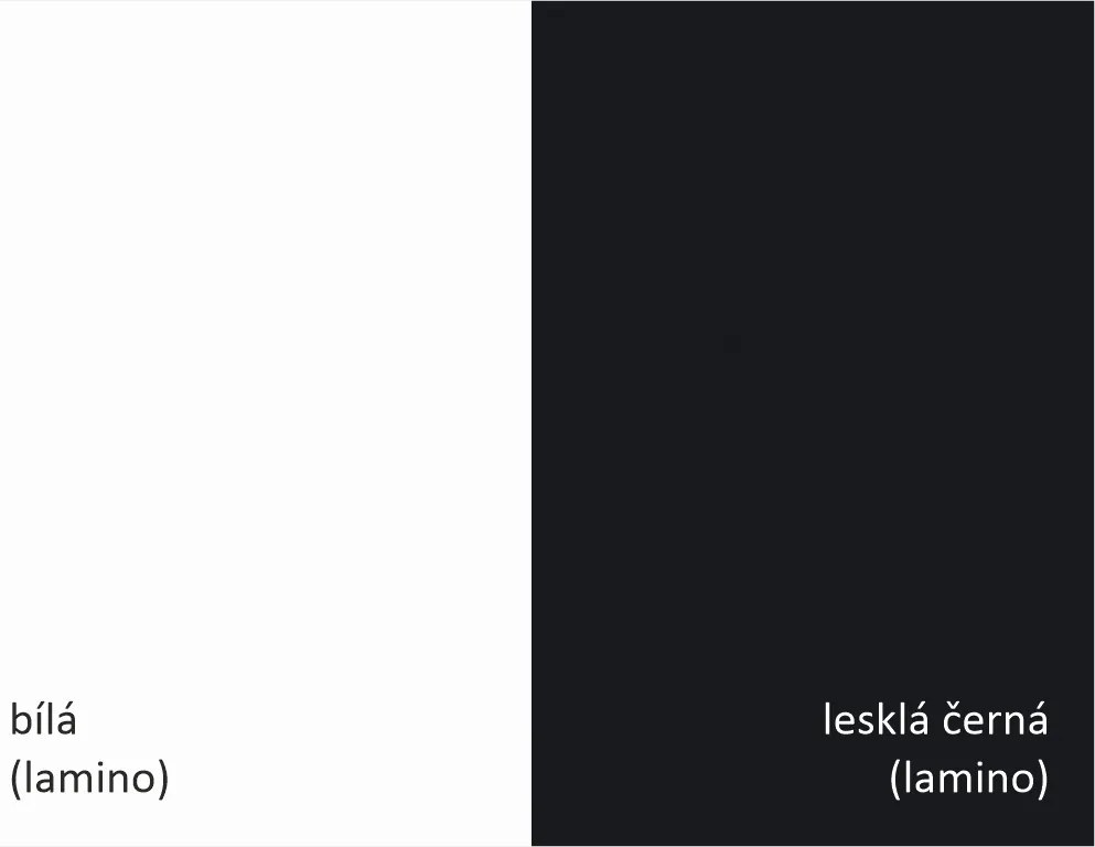MARIDEX SKŘÍNĚ Šatní skříň - LUX 5, matná bílá/lesklá bílá/lesklá černá
