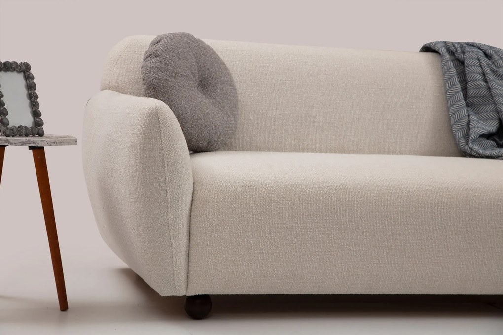 Hanah Home Třímístná pohovka EDDY krémová 223 cm 560ARE1329