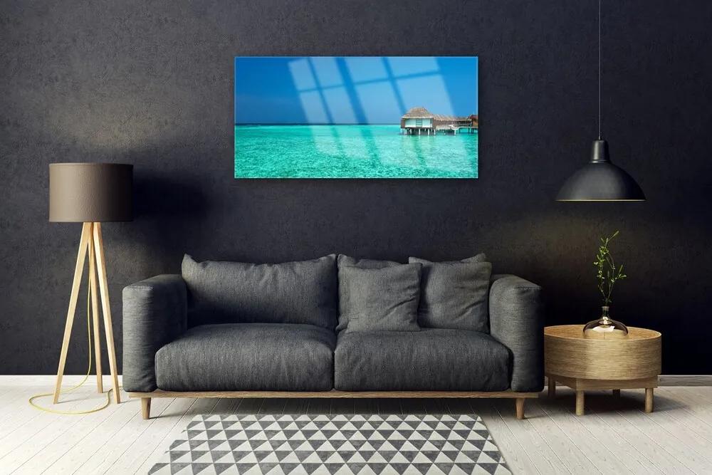 Obraz na skle Moře Krajina 140x70 cm