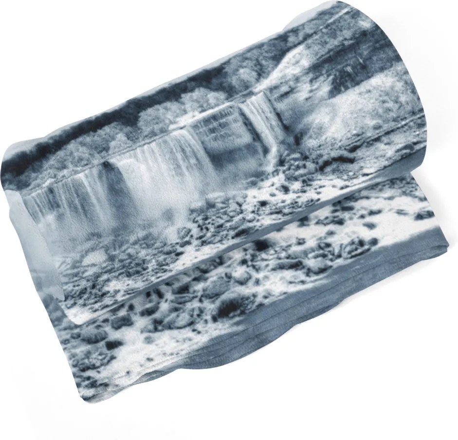 Deka - Černobílý vodopád 190x140 cm