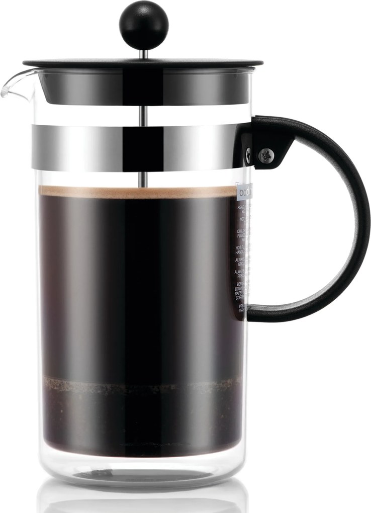 Plastová konvička french press Bodum® - barva: černá