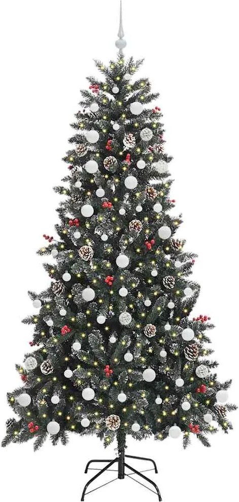 Umělý vánoční stromeček Zelená 210 cm PVC, plast a ocel 3395895